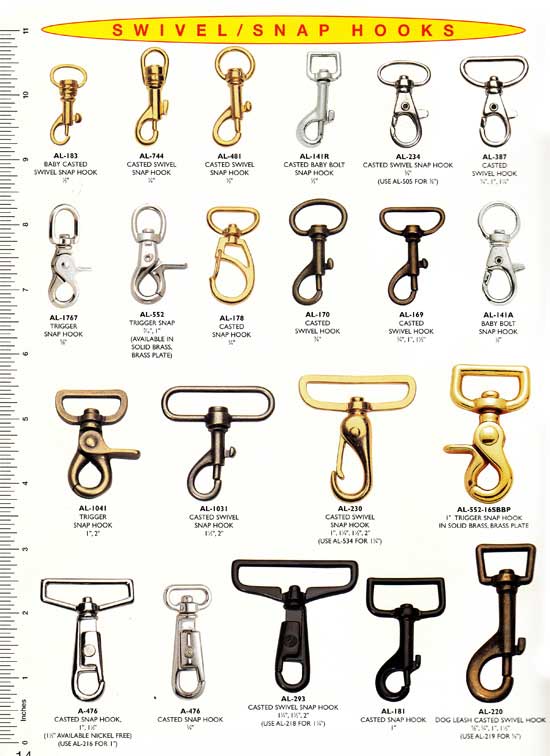 California Webbing Mills Inc. | Swivel & Snap Hooks