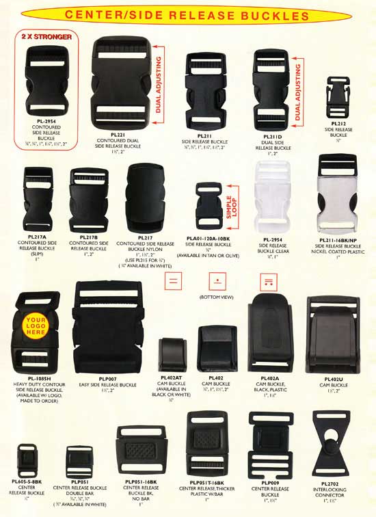 California Webbing Mills Inc. | Central & Side Release Buckles
